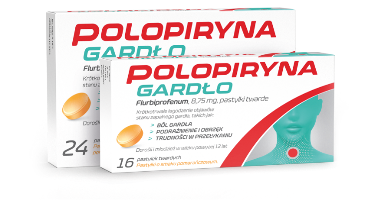 Polopiryna Gardło, zwalcza ból gardła i jego przyczynę | Polopiryna